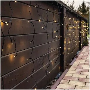 Propojovací vánoční řetěz bez zdroje EMOS Connecting D1CW01 ZY1441 100LED krápníky 2,5x0,9m teplá bílá