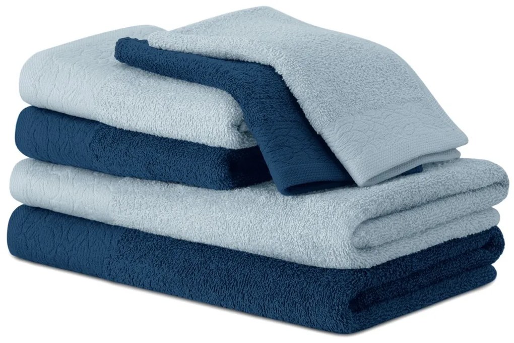 Sada 6 ks ručníků FLOSS klasický styl námořnicky modrá