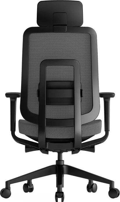 Office Pro Kancelářská ergonomická židle K42 SP – síť/ čalouněná, šedá