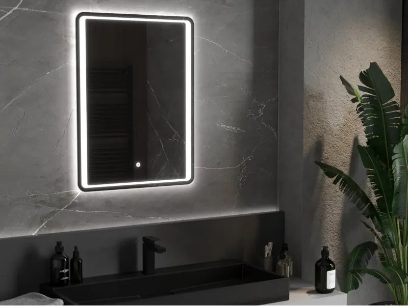 Mexen Zusa koupelnové zrcadlo s podsvícením 60 x 80 cm, LED 6000K, antikorozní - 9808-060-080-611-00