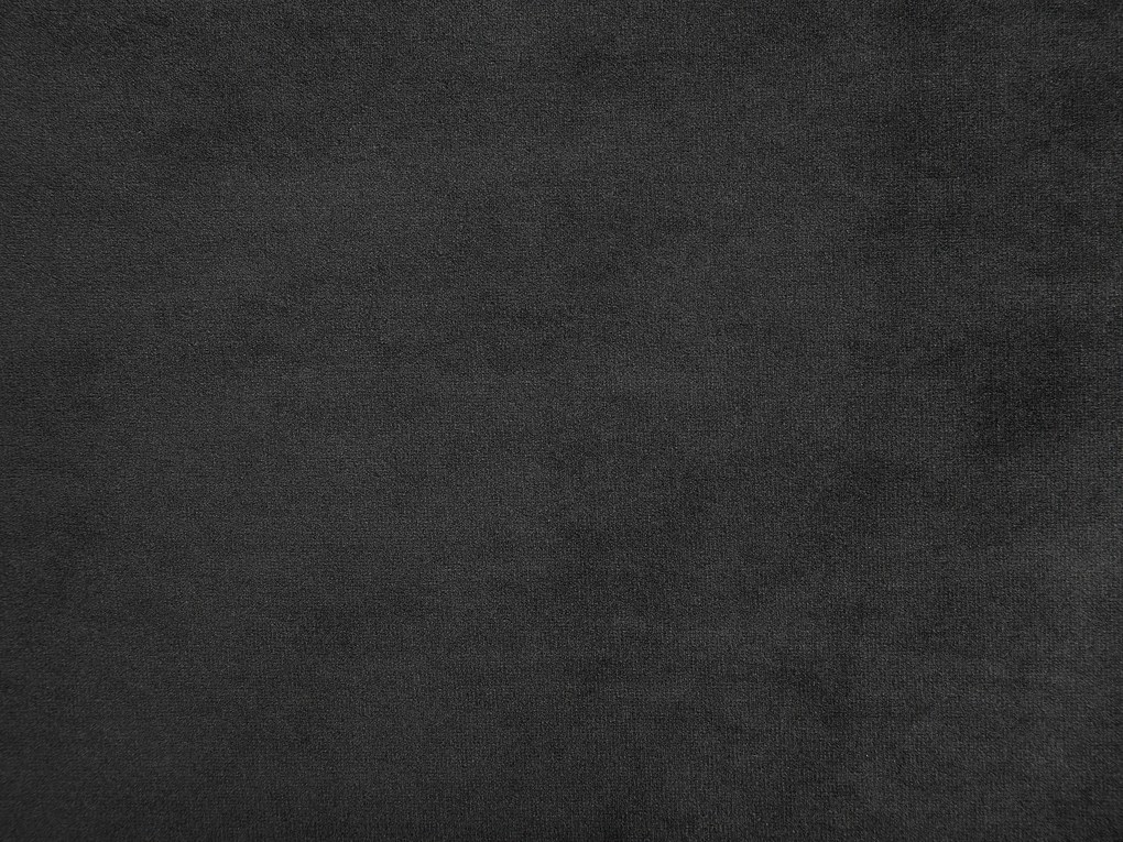 Černá pohodlná sametová lenoška Chesterfield levá NIMES Beliani