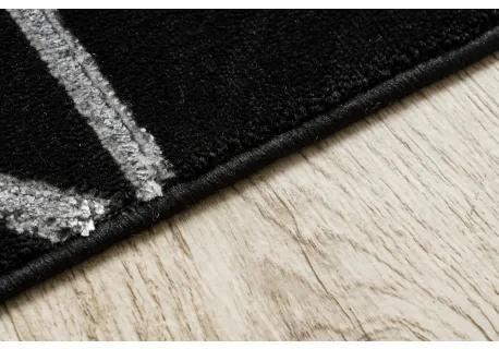 koberec EMERALD výhradní 7543 glamour, stylový geometrický černý / st velikost 240x330 cm | krásné koberce cz