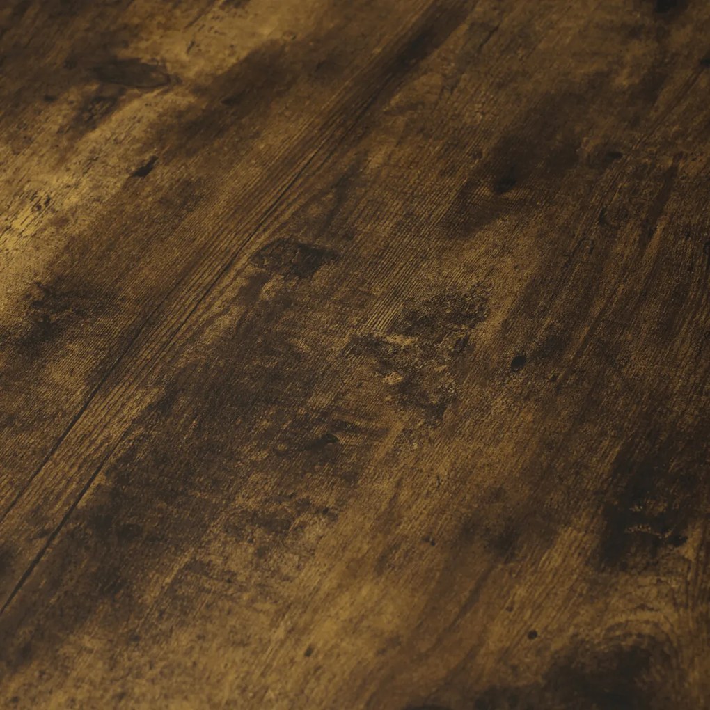 Kulatý jídelní stůl NARO - old wood / černé kovové nohy