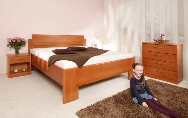 Masivní postel s úložným prostorem Deluxe 1 - 80/90/100x200cm - 80 x 200cm