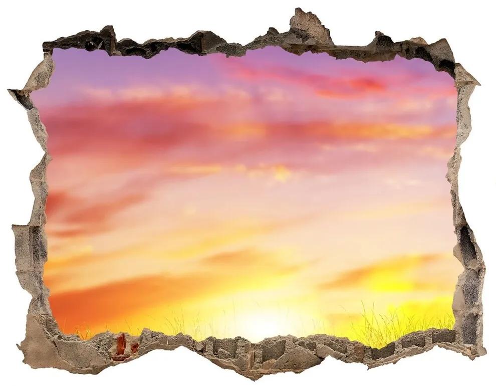 Wallmuralia Nálepka fototapeta 3D výhled Západ slunce 95x64 cm