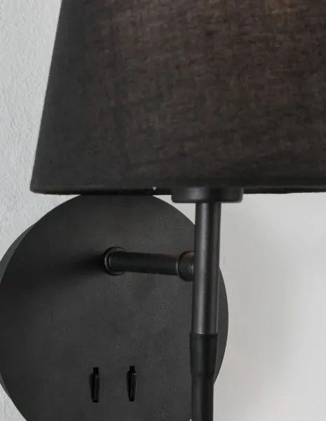 Designové nástěnné svítidlo Nia 19 černé