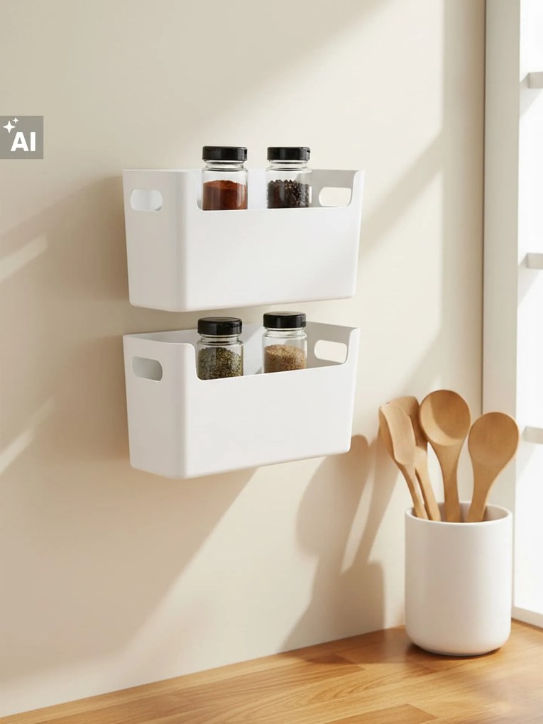 Sinsay - Úložné boxy 2 ks - bílá