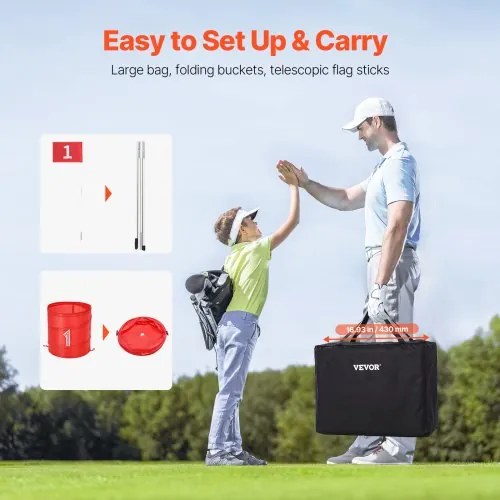 Backyard Golf Game 3jamková přenosná kyblíková golfová hra pro děti a dospělé