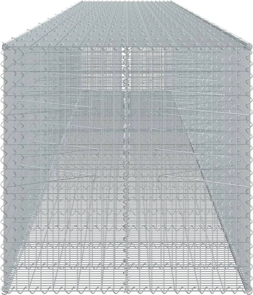 Gabionový koš s víkem 1 050 x 100 x 100 cm pozinkované železo 3295209