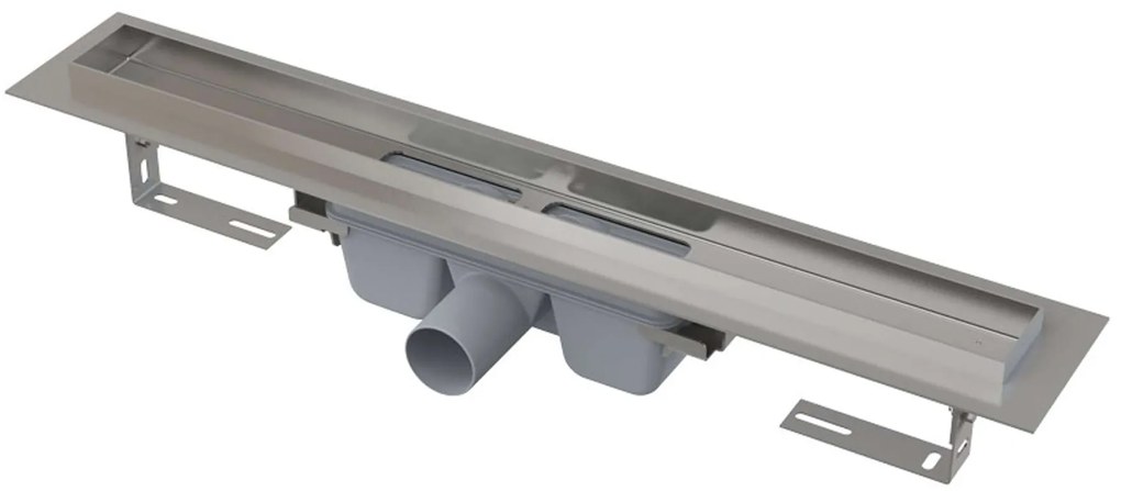 Alca - Sprchový žlab Professional 55 cm, s okrajem pro plný rošt, nerez APZ6-550