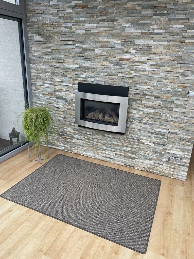Vopi, Kusový koberec Alassio hnědý, 60x110, hnědá, kuchyně