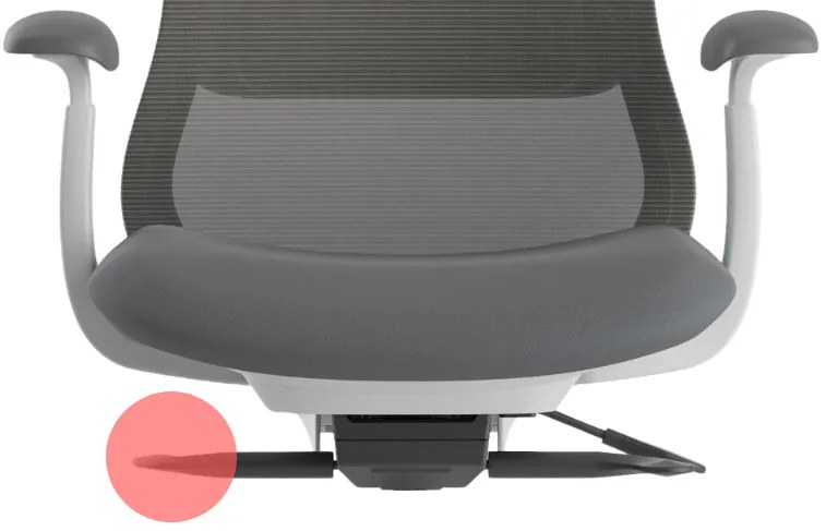 MERCURY Ergonomická kancelářská židle UNO - světle šedá síťovina