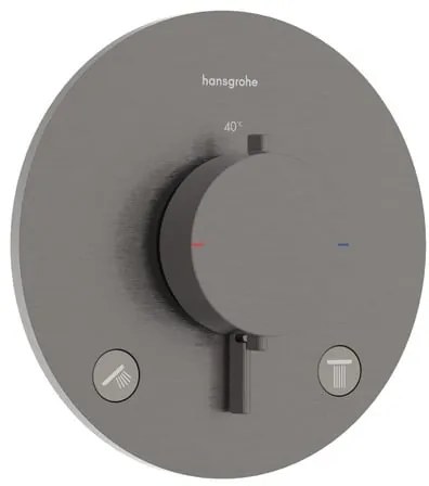 Hansgrohe Ecostat Comfort S sprchová a vanová baterie bez podomítkového tělesa kartáčovaný černý chrom 33715340