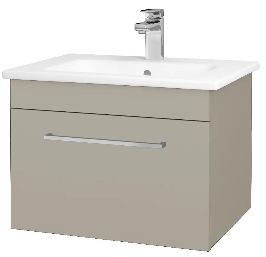 Dřevojas Koupelnová skříň ASTON SZZ 60 Varianta: M01 Bílá mat / Úchytka T02 / M01 Bílá mat