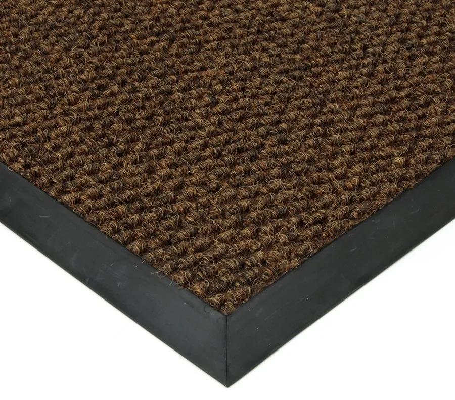 Hnědá textilní zátěžová vstupní čistící rohož Fiona - 300 x 200 x 1,1 cm