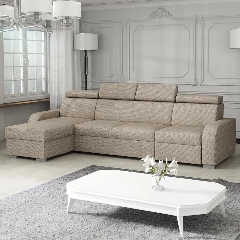 Sedací souprava OSLO L | 170x305 | rozkládací + 2x úložný prostor | VÝBĚR TKANIN