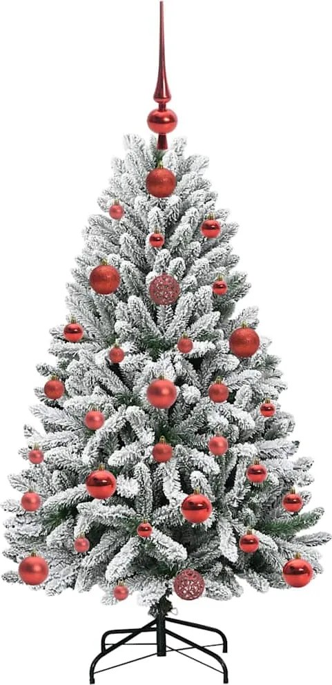 Umělý vánoční stromeček 120 cm 150 LED Teplá bílá PVC a ocel 3395730