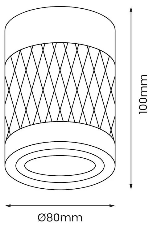 Stropní svítidlo Bima Arte Round, 1x bílé kovové stínítko