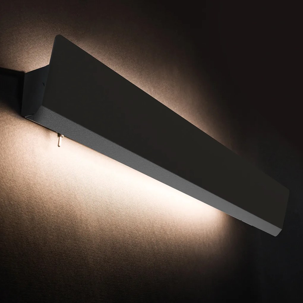 Nástěnné svítidlo WING LED BLACK - 7550 - Nowodvorski