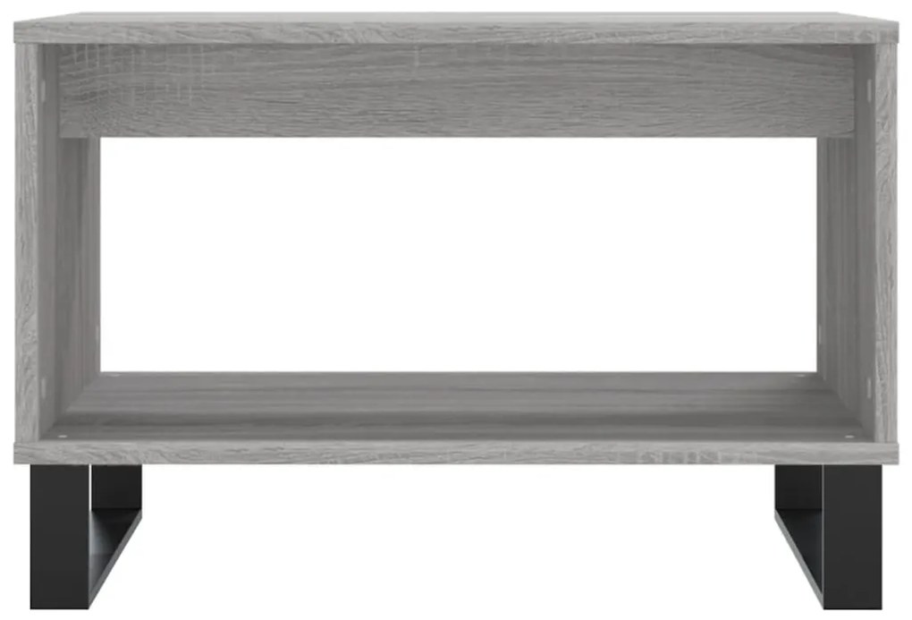 Konferenční stolek šedý sonoma 60 x 50 x 40 cm kompozitní dřevo - Default Title