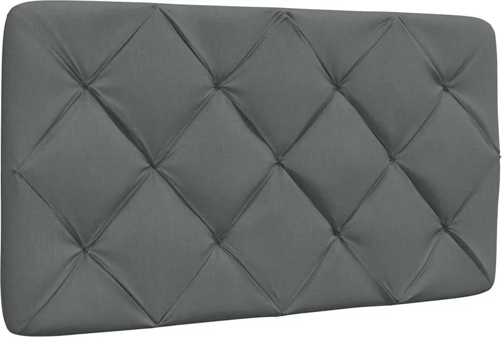 Rám postele bez matrace tmavě šedý 90 x 200 cm textil 3310574