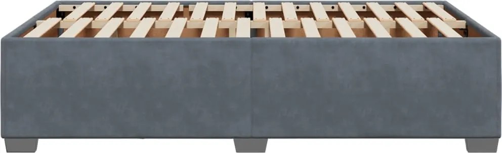 Rám postele bez matrací tmavě šedá 120x190 cm samet 3284620