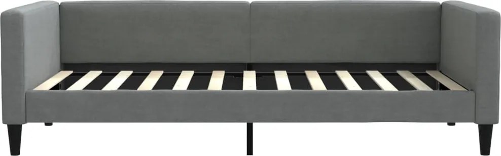 Válenda s přistýlkou tmavě šedá 100 x 200 cm textil 3196584