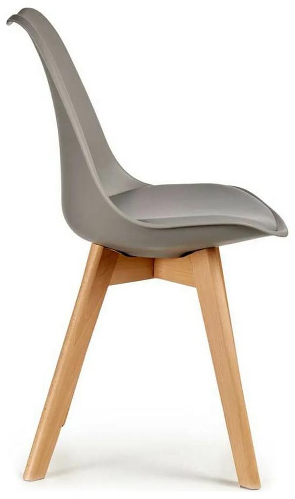 Gift Decor Moderní šedá jídelní židle (48 x 43 x 82 cm)