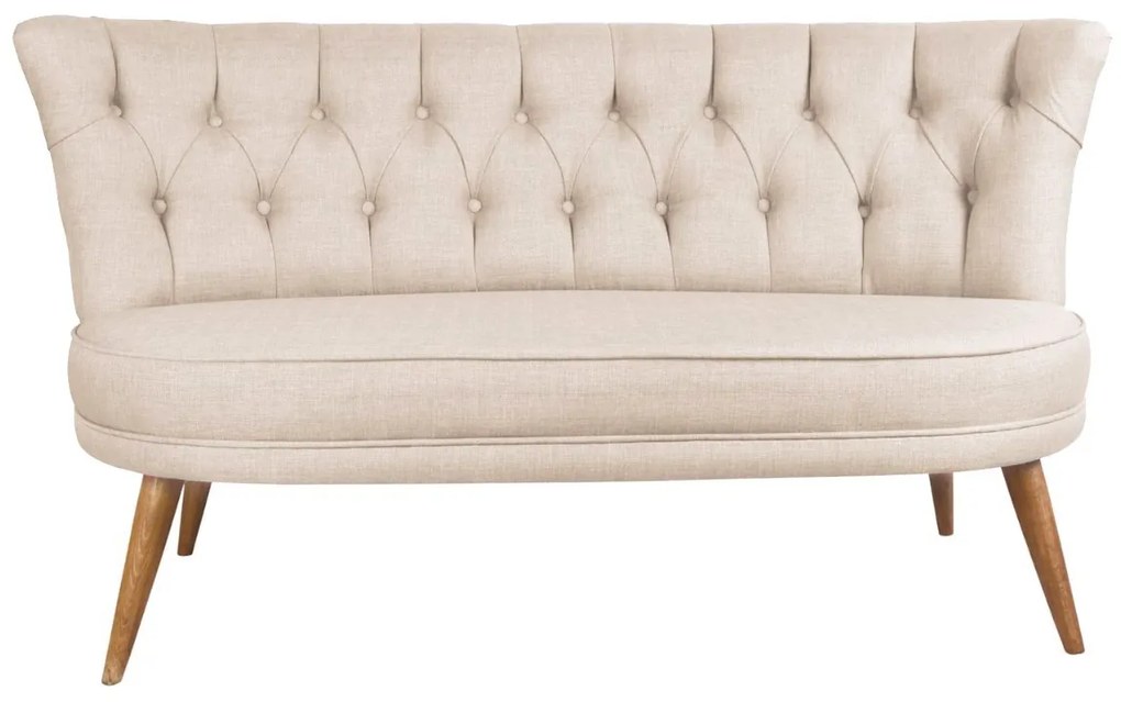 Designová pohovka Taneisha 140 cm krémová