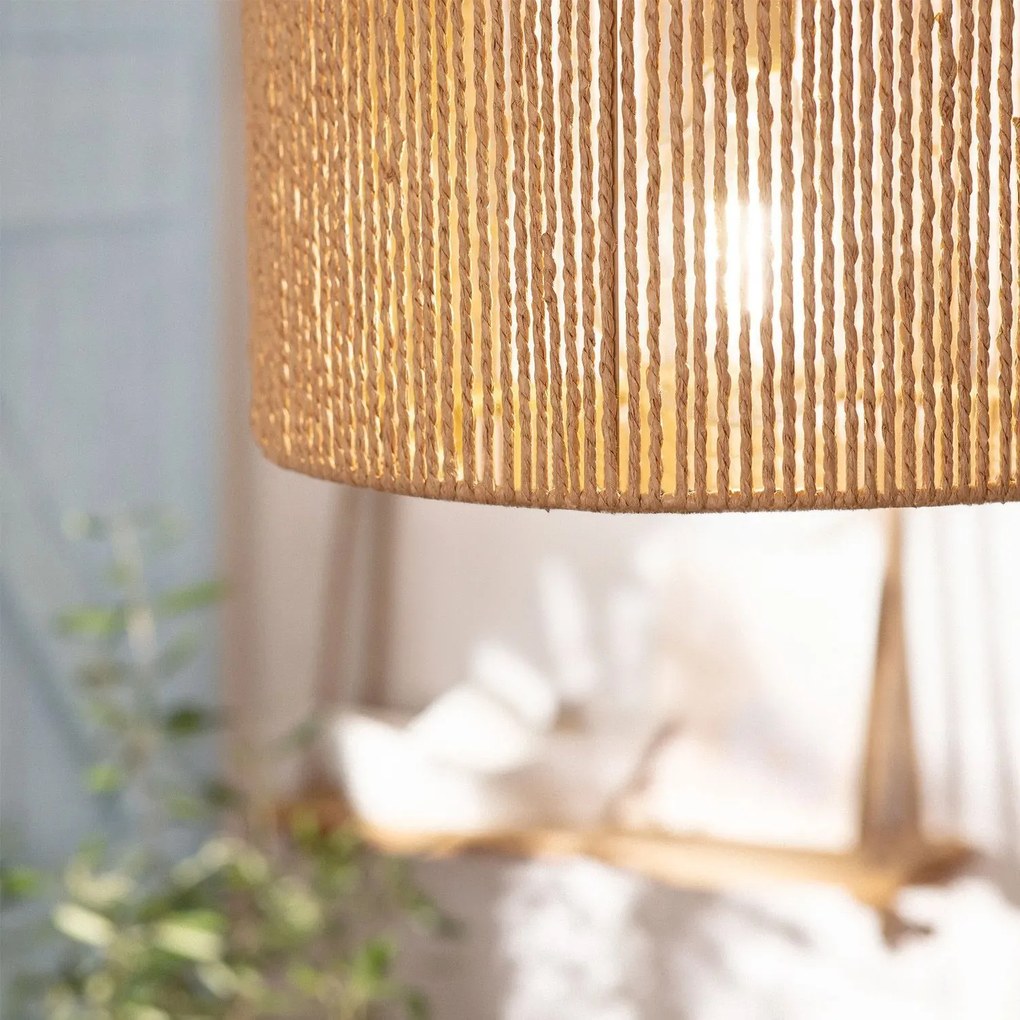 Toolight BOHO, stropní svítidlo o průměru 40cm 1xE27 APP1325-1CP, černá-hnědá, OSW-02412