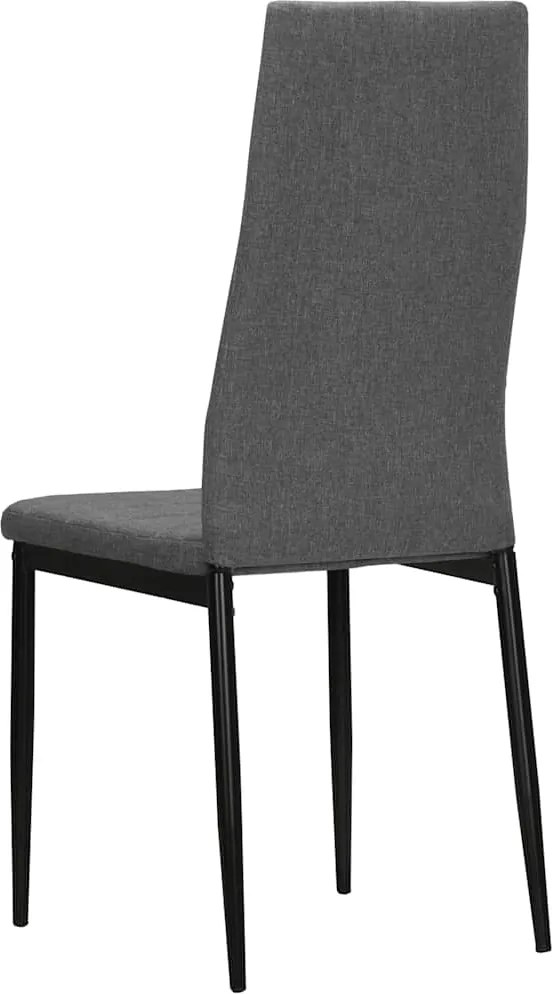 Jídelní židle 2 ks světle šedé textil 246181
