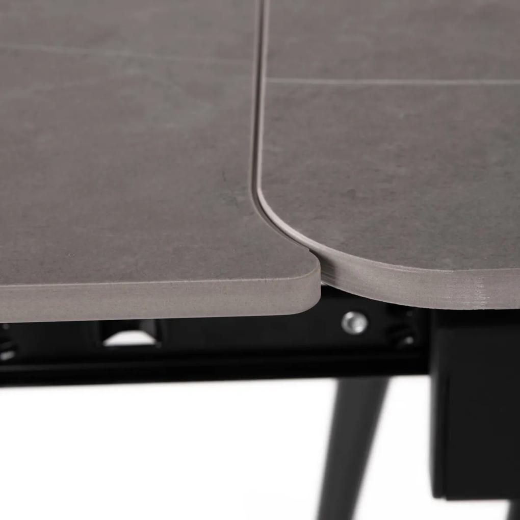 Jídelní stůl 120 + 30 + 30 x 80 x 76 cm AUTRONIC HT-405M GREY šedá
