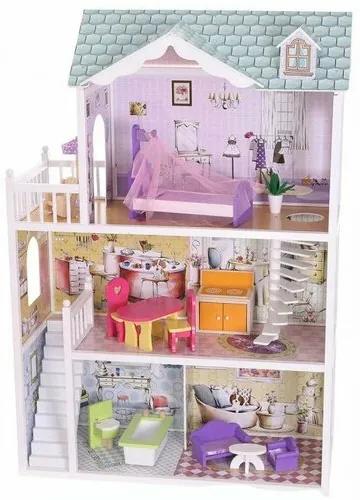 Ecotoys Domeček pro panenky Barbie Beverly Hills s vybavením