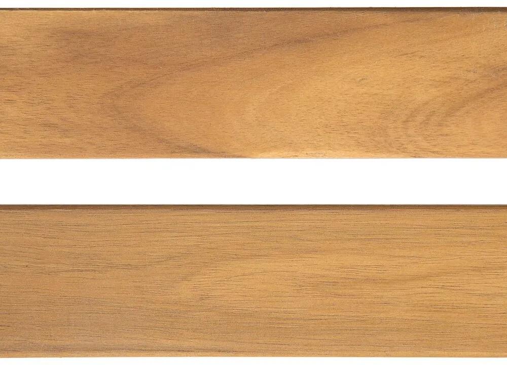 Zahradní lavice 120 cm VESTFOLD (dřevo) (béžový podsedák). 1022847