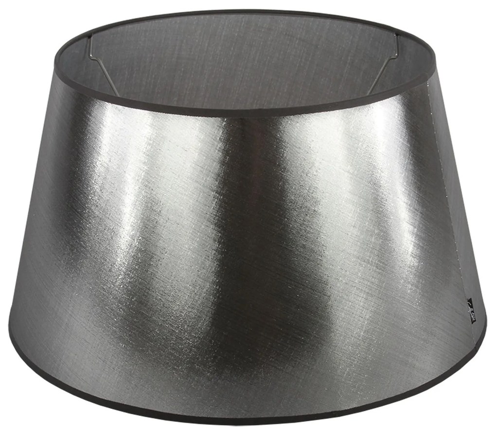 Stříbrno-černé stínidlo Azzuro drum - Ø20cm*11,5/ E27