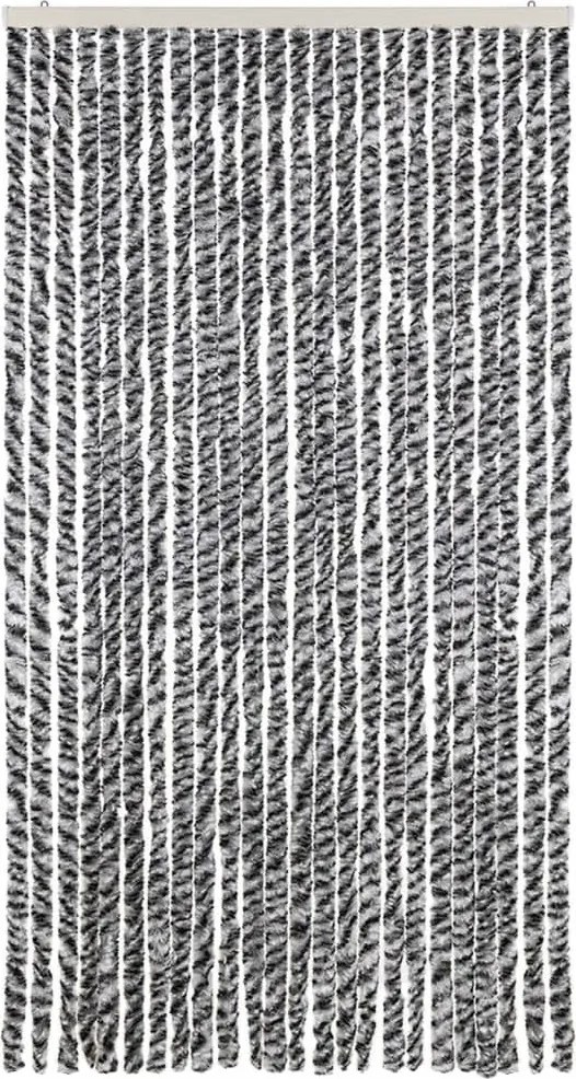 vidaXL Závěs proti hmyzu 100 x 200 cm žinylka [377336] Barva: Světle šedá a bílá