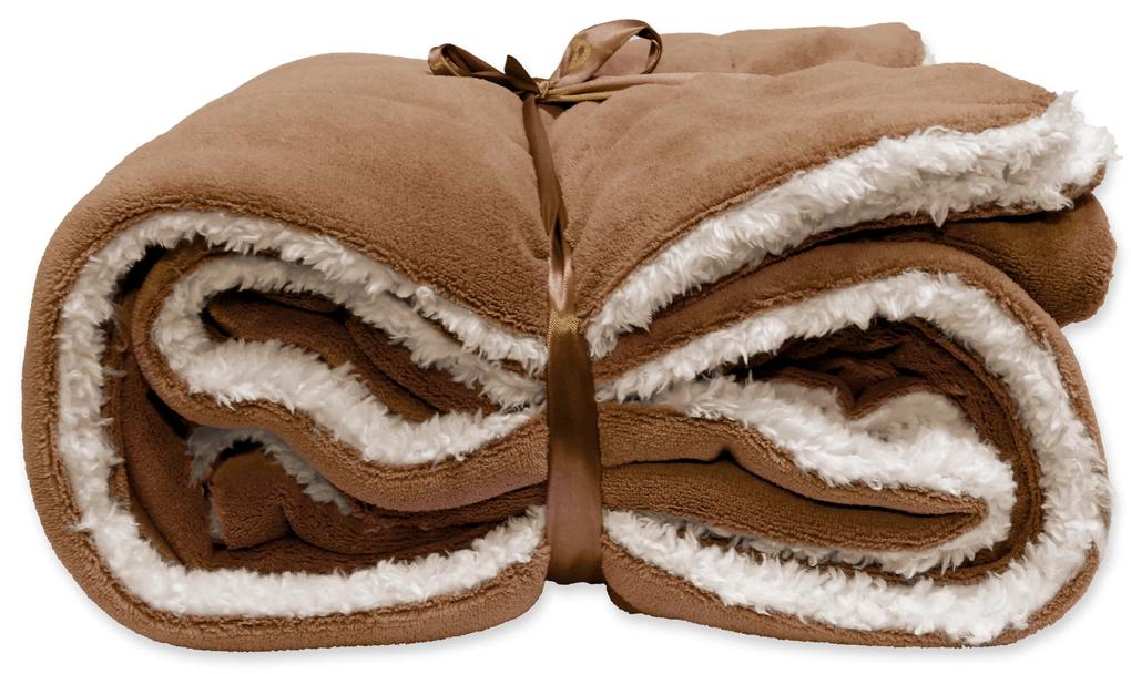 Unique Living Zimní deka Lars oříšková hnědá-150x200cm