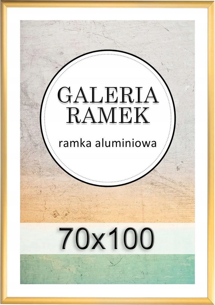 Rámeček na fotografie 70x100 cm Rámeček zlatý hliníkový fotorámeček pro fotografie B1
