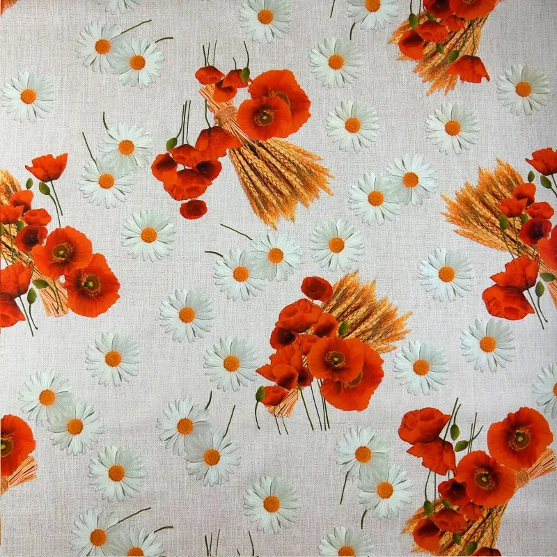 Ubrus PVC Mirabella DC-6845B - Polní kvítí 140cm x 20m
