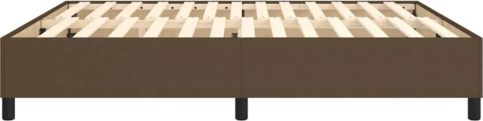 Rám postele s boxspringem tmavě hnědý 160 x 200 cm textil 3120873