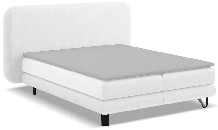 Bílá boxspring postel 160x200 cm Ilima – Makamii