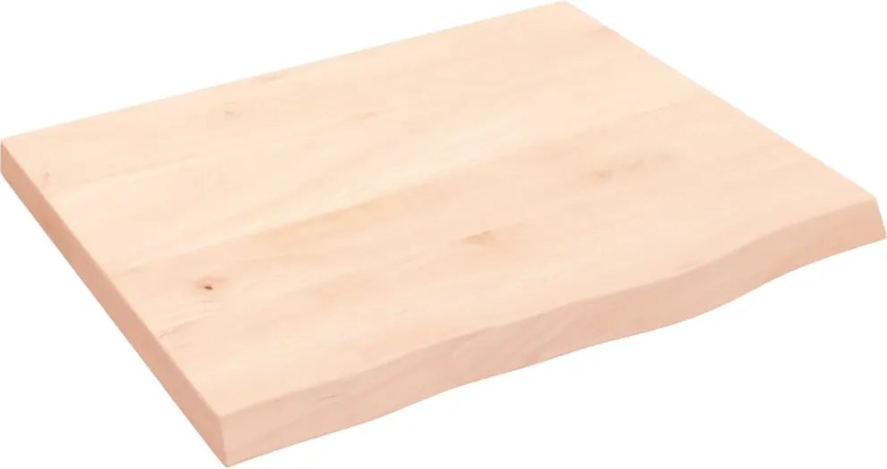 Koupelnová deska 60x50x(2-4) cm neošetřené masivní dřevo 3156012