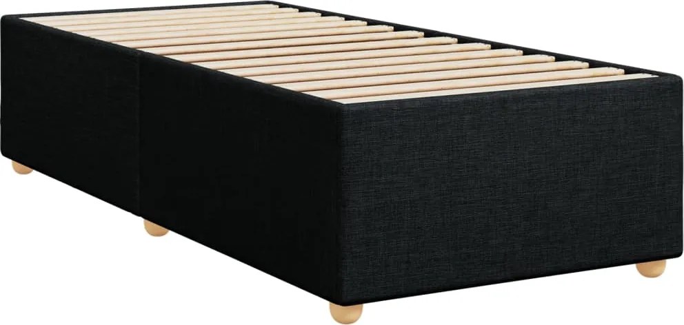 Box spring postel s matrací černá 80 x 200 cm textil 3286509