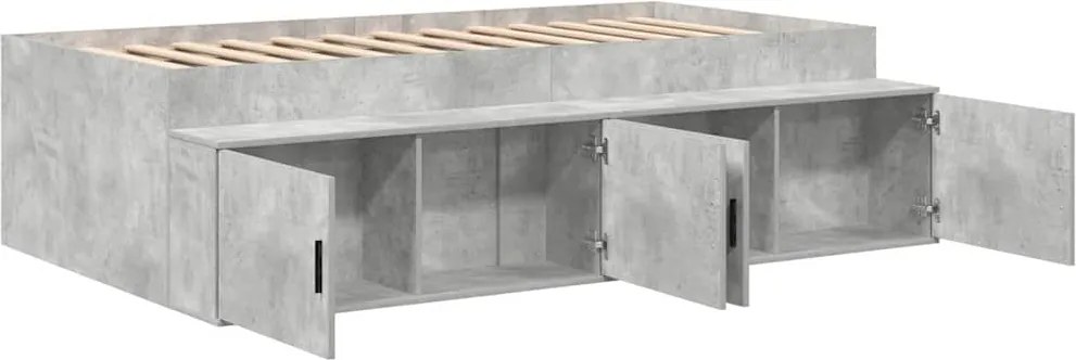 Rám postele Betonově šedá 80 x 200 cm Kompozitní dřevo 3335200
