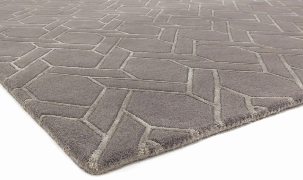 Šedý koberec Rapun Fine Silver Rozměry: 120x170 cm