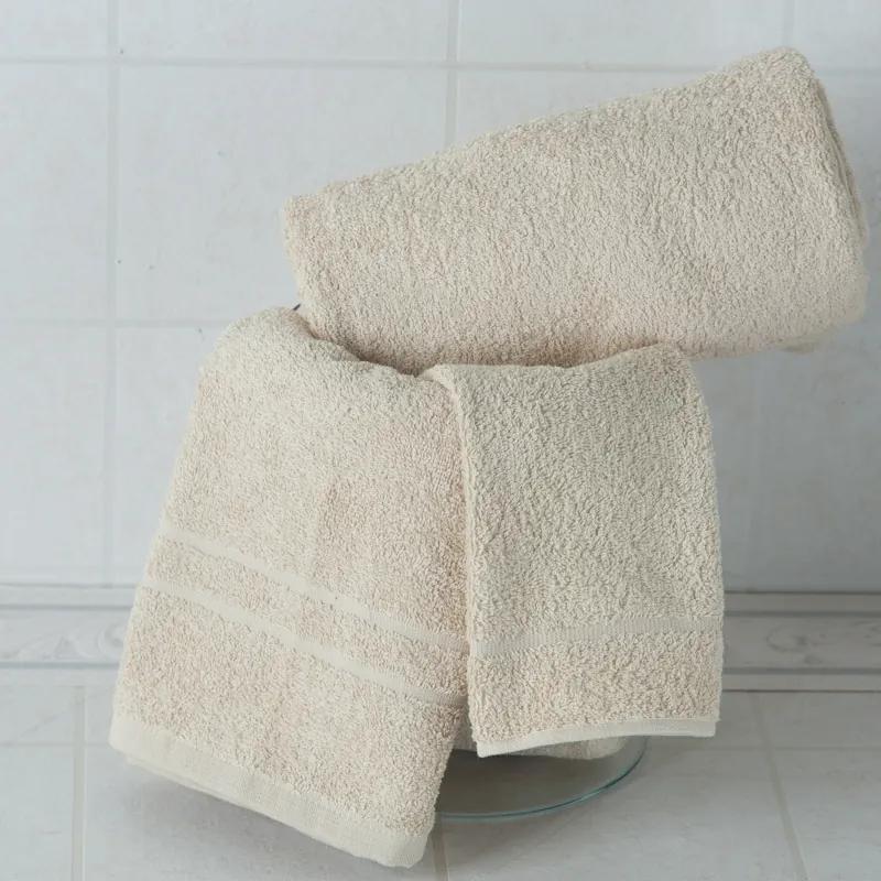 Veba ručník rujana pruh - béžová 30x50