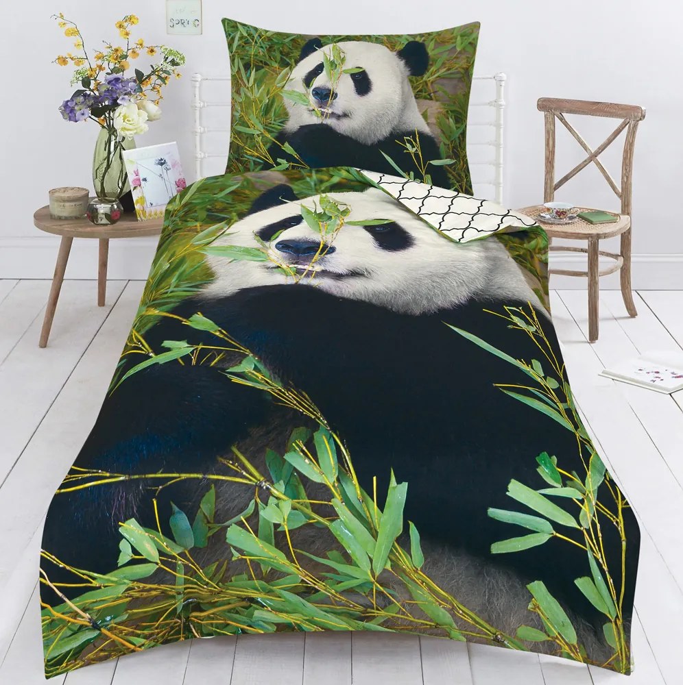 Aaryans bavlněné povlečení 3D Panda 140x200/70x90cm