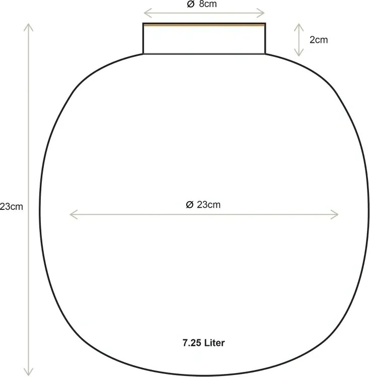 Pip Studio kovová váza bílo-zlatá střední (Dekorační plechová váza 23 cm)