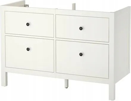 Ikea Hemnes Skříňka pod umyvadlo se 4 zásuvkami, 120 cm, bílá