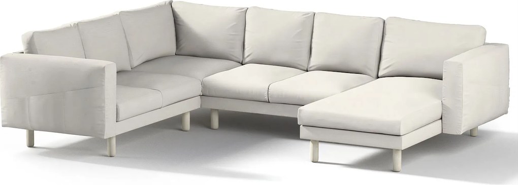 Potah na pohovku IKEA Norsborg rohová, 5-místná se šezlongem barva šedá